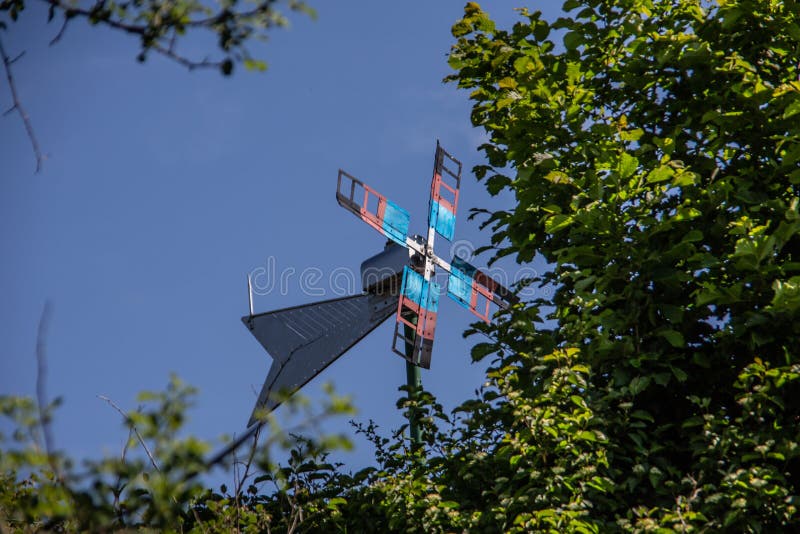 Wind Turbine As Mobile Weather Station Stock Photo - Image of beech ...