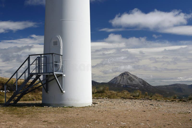 Wind Turbine Base stock image. Image of natural, moor - 4442883