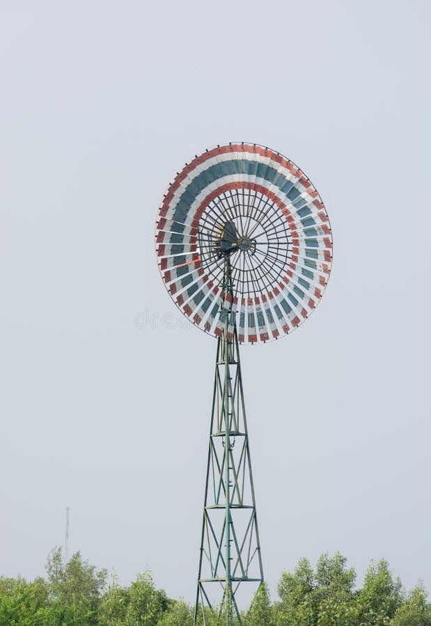 Wind turbine is a circle stock image. Image of environment - 35510169