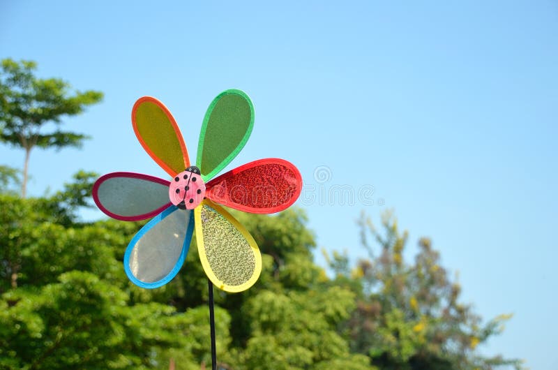 Wind turbine stock image. Image of park, decoration, object - 46087185