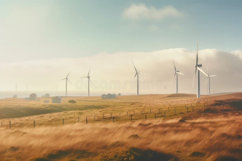 The Wind Turbine Complex. the Notion of Climate Crisis Stock ...