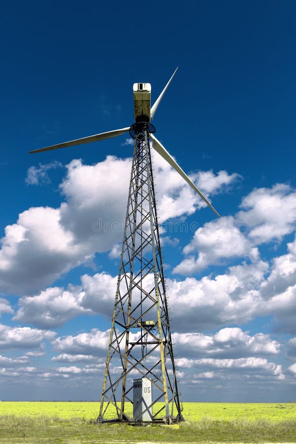 Wind Turbine for Concept Design. Renewable, Green Energy Stock Photo ...
