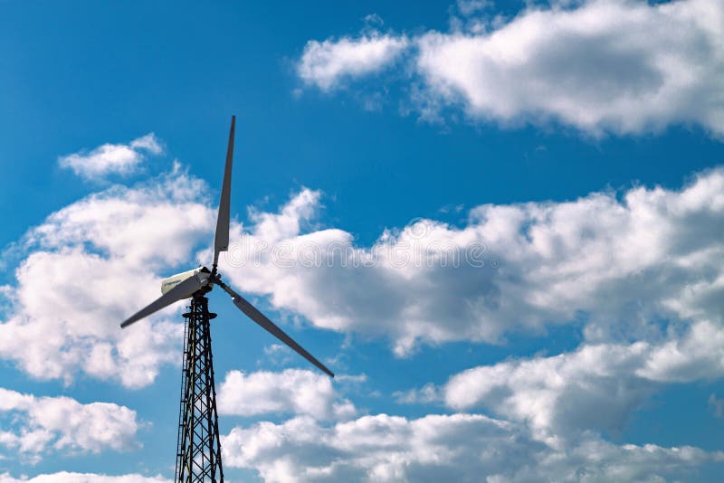 Wind Turbine for Concept Design. Renewable, Green Energy Stock Image ...