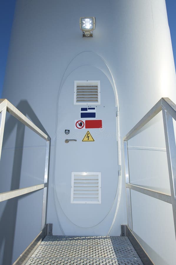 Wind turbine door stock image. Image of environment, conservation ...