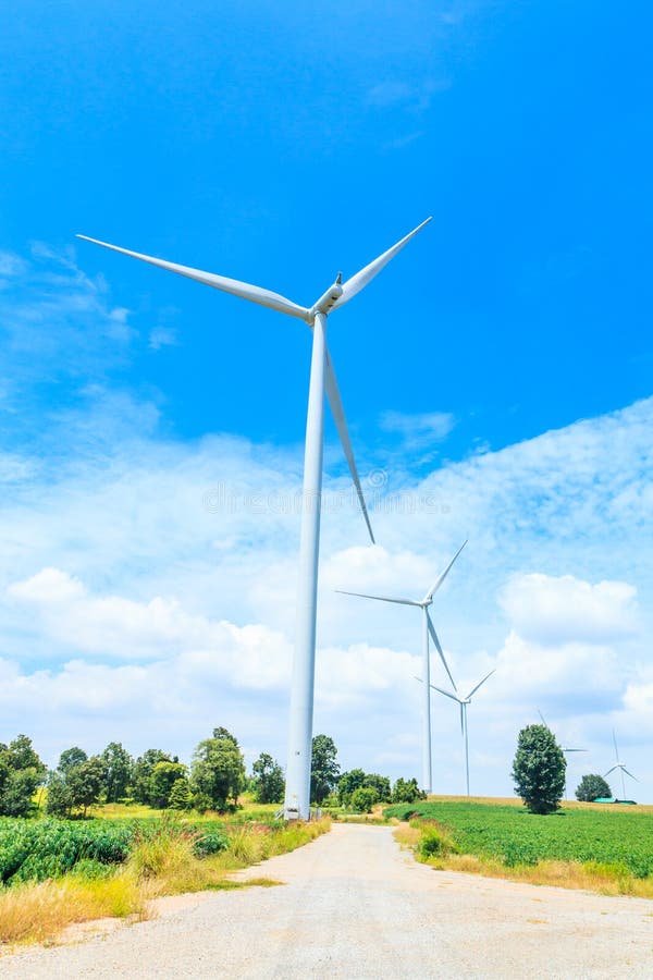 Wind turbine stock image. Image of cloudy, nature, industry - 53675165