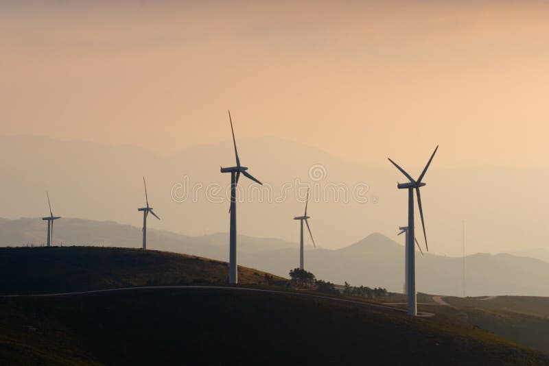 Wind Turbine Farm stock photo. Image of energy, environment - 1245308