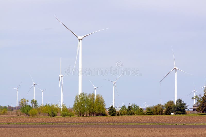 Wind turbine farm stock image. Image of generate, environment - 28652461