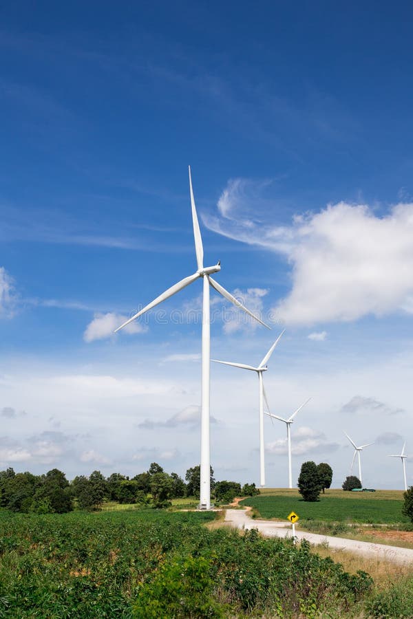 Wind Turbine Farm stock photo. Image of energy, industry - 46237436