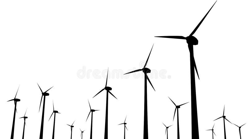 Wind Turbine, Rotation Animation, Seamlessly Loopable. 3D Rendering ...