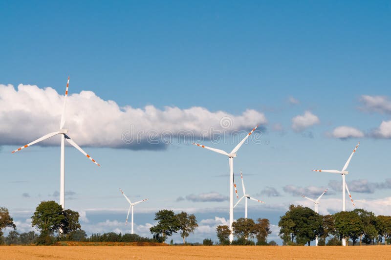 Wind turbine farm stock image. Image of wind, propeller - 39009711