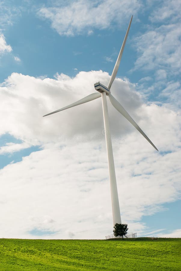 Wind turbine stock photo. Image of field, nature, metal - 52151932