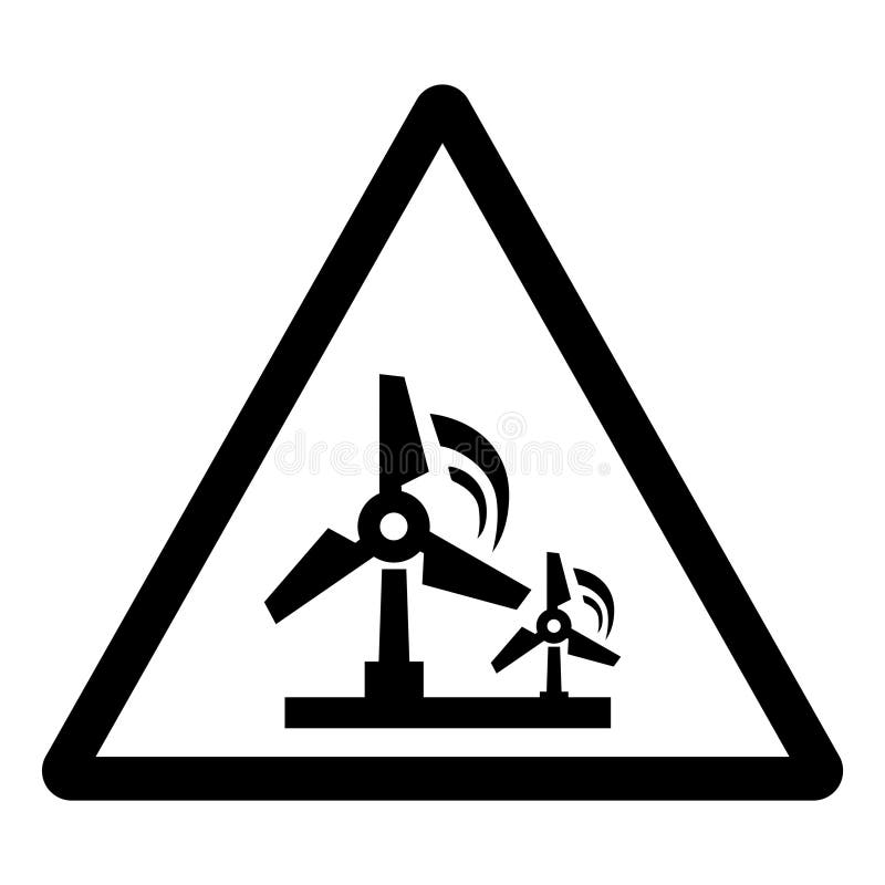 Wind Turbine Generator Symbol Sign,Vector Illustration, Isolate on ...