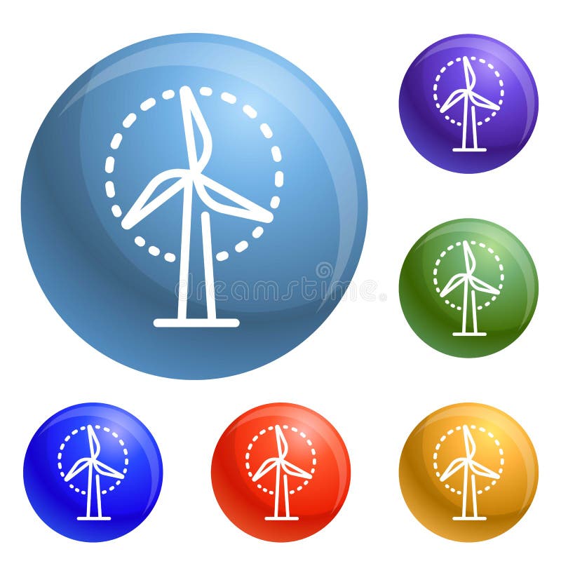 Wind Turbine Icons Set Vector Stock Vector - Illustration of innovation ... Wind Turbine Icons Set Vector Stock Vector - Illustration of innovation ...