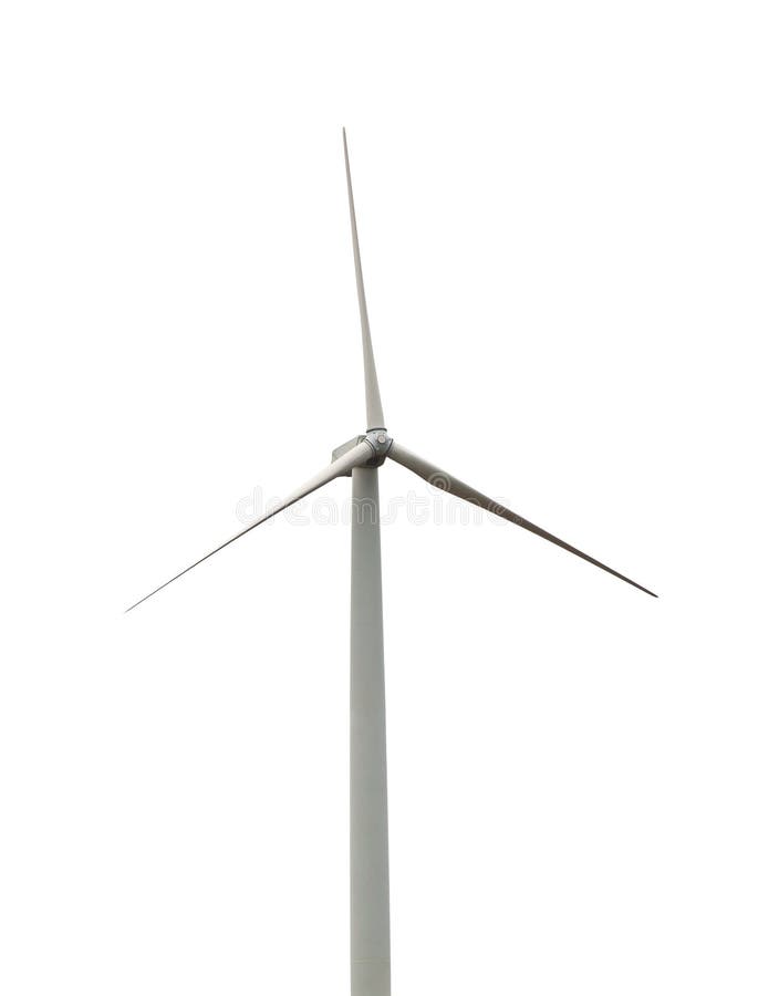 Wind Turbine Isolated. Alternative Energy Source. Stock Image - Image ...