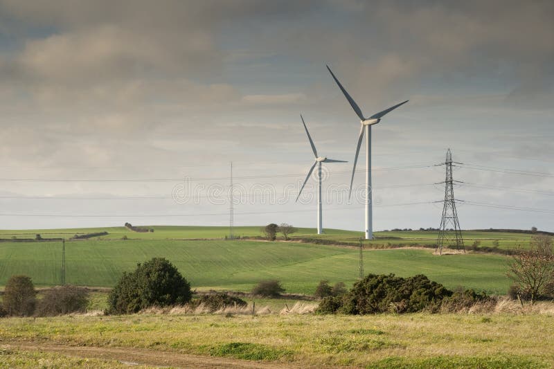 Wind Turbine Landscape stock image. Image of cloudy, landscape - 21814873