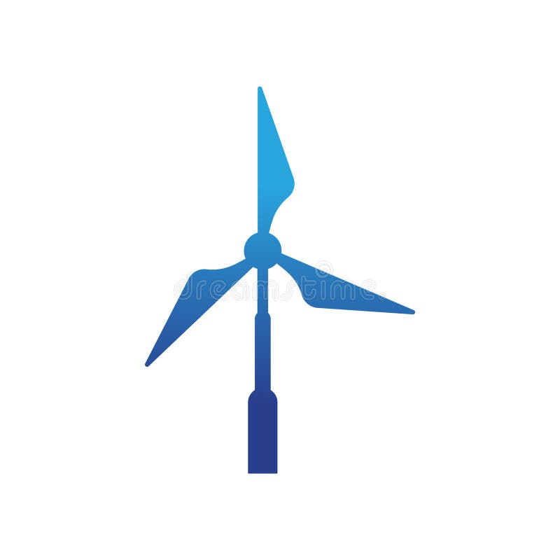 Wind Turbine Logo Vector and Symbol Design Stock Vector - Illustration ...