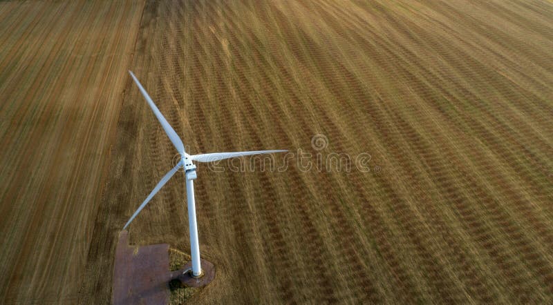 Wind Turbine in Motion stock photo. Image of generation - 135653066