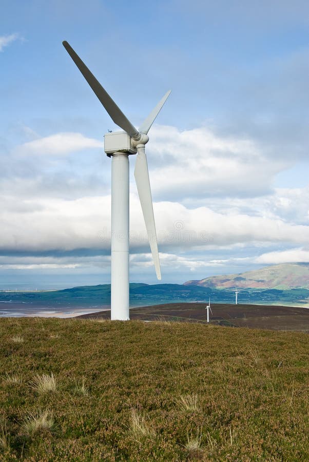 Wind turbine (portrait) stock image. Image of renewable - 7862803