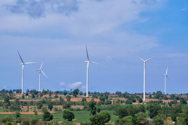 Wind Turbine Power at Daylight Stock Photo - Image of asia, daylight ...