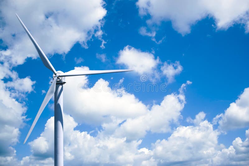 Wind Turbine Power Generation Stock Photo - Image of renewable ...