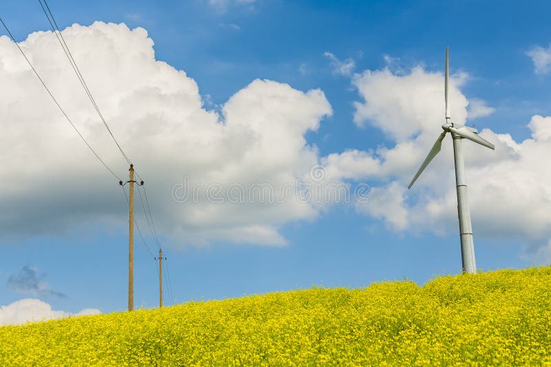 Wind Turbine, Propeller of Wind Turbine. Stock Image - Image of energy ...