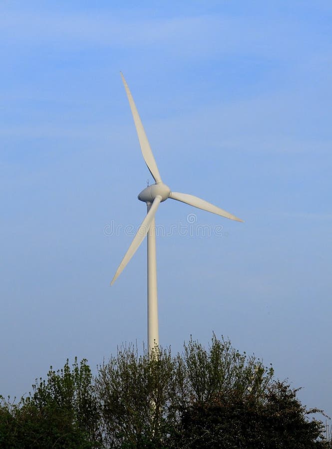 Wind turbine propellers stock image. Image of electric - 53483295