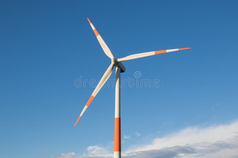 Wind turbine stock photo. Image of field, power, green - 55810474