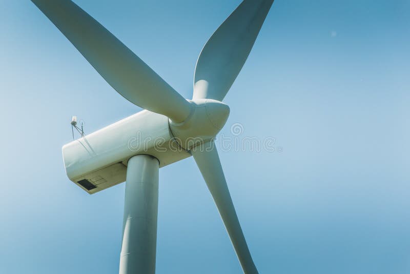 Wind Turbine a Renewable Energy Source Stock Photo - Image of progress ...