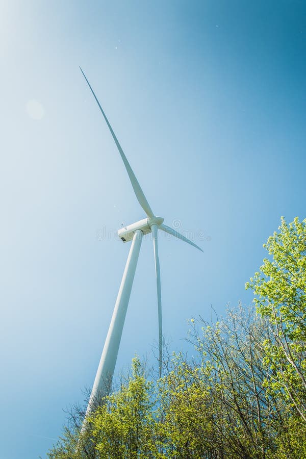 Wind Turbine a Renewable Energy Source Stock Image - Image of progress ...