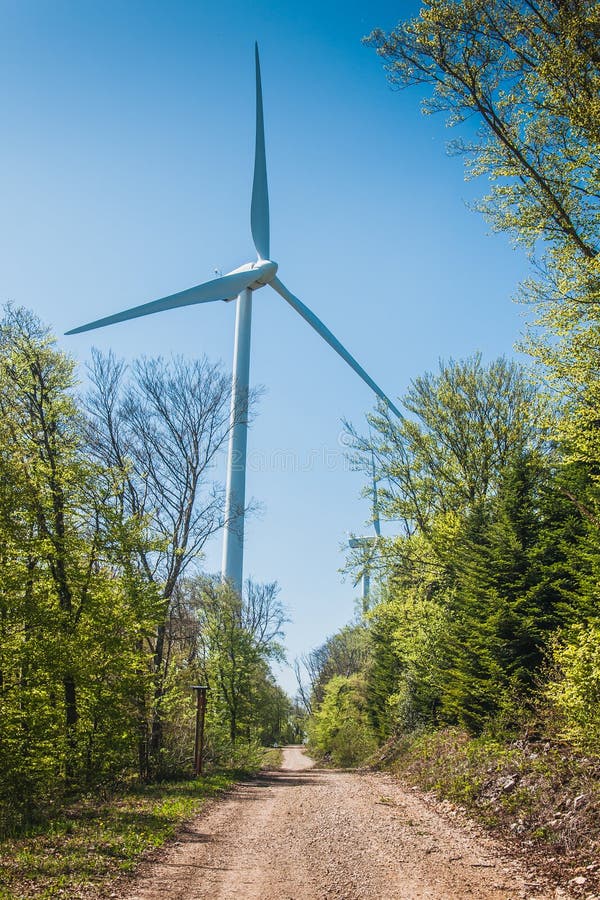 Wind Turbine a Renewable Energy Source Stock Photo - Image of energy ...