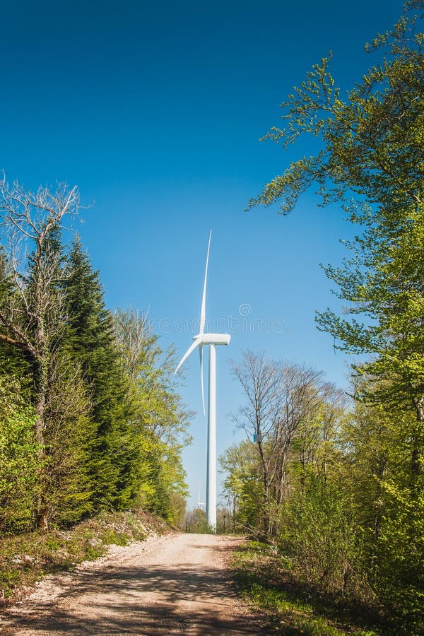 Wind Turbine a Renewable Energy Source Stock Photo - Image of energy ...