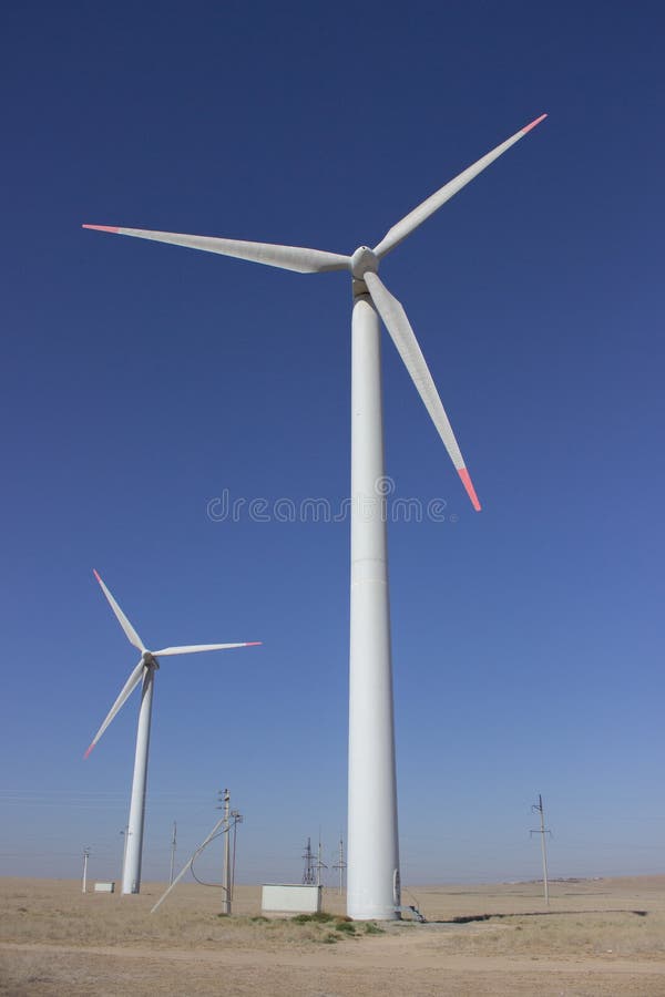 Wind Turbine is a Renewable Source of Energy Stock Image - Image of ...