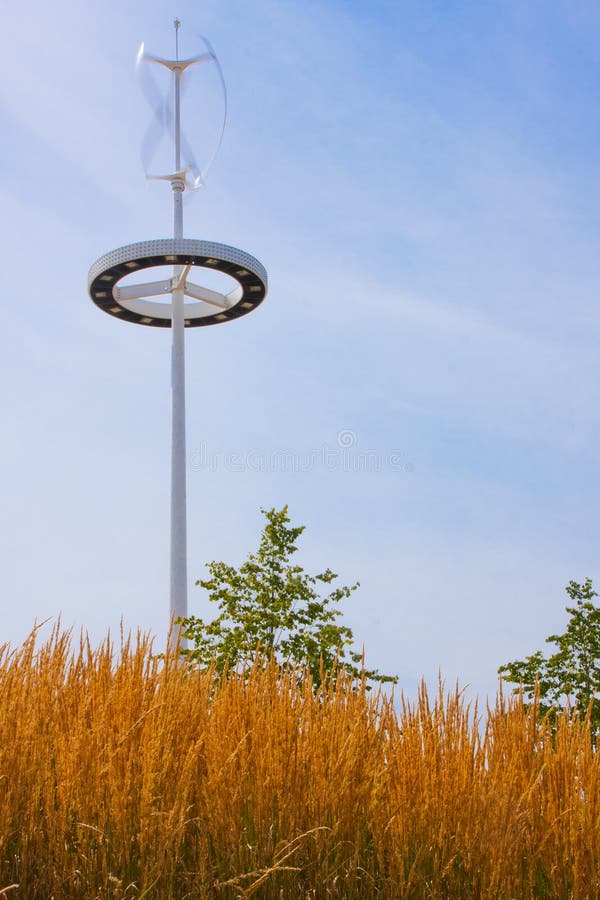 Wind turbine spinning stock image. Image of energy, vertical - 26249771