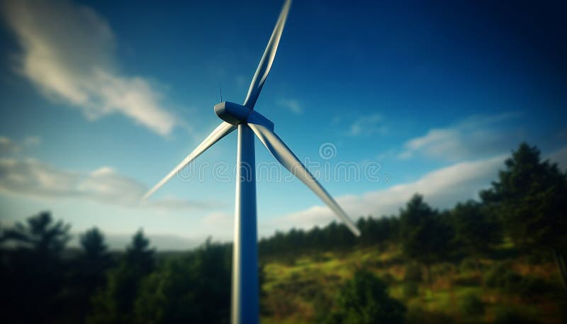 Wind Turbine Spinning, Generating Sustainable Energy for Rural Industry ...