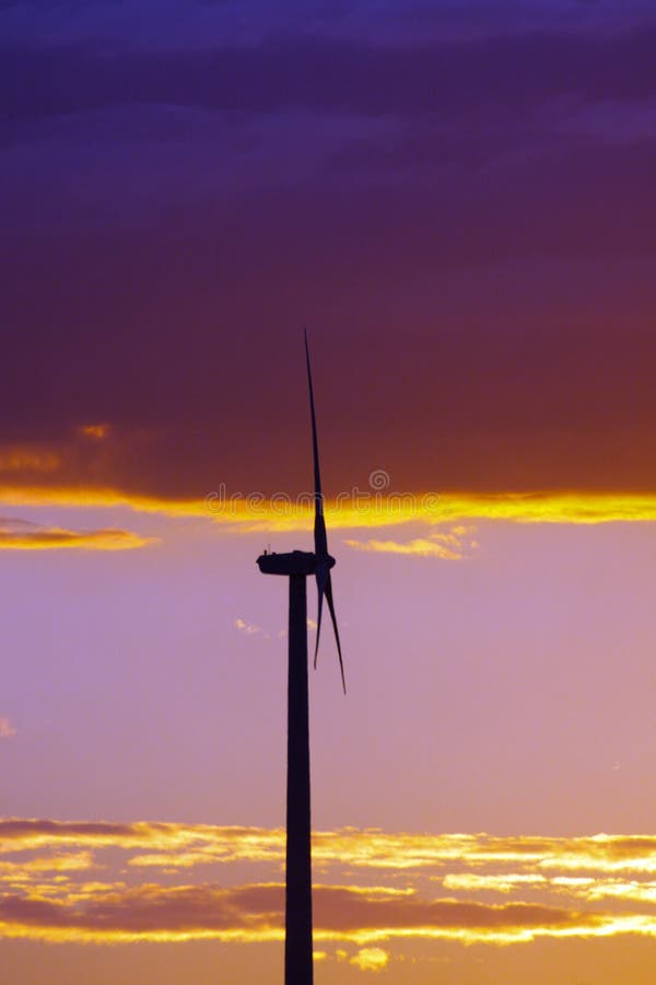 Wind Turbine in Sunset stock photo. Image of nature, wind - 16899700