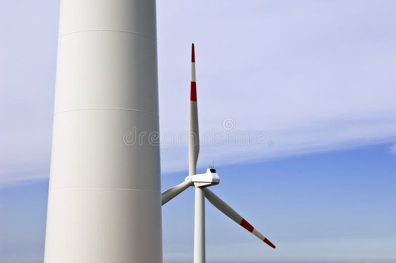Wind turbine tower stock photo. Image of efficiency, industry - 3053926