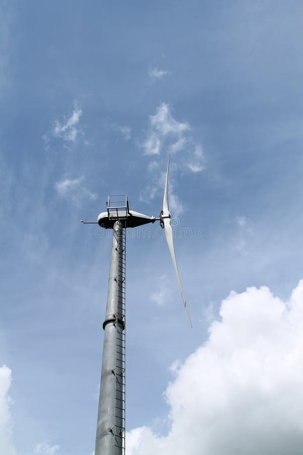 Wind Turbine Tower. stock photo. Image of wind, renewable - 153865486