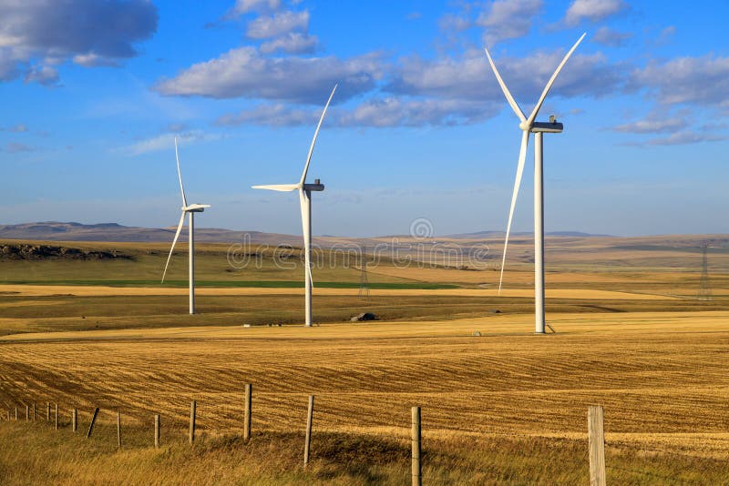 Wind Turbine Windmill Renewable Energy Alberta Canada Stock Photo ...