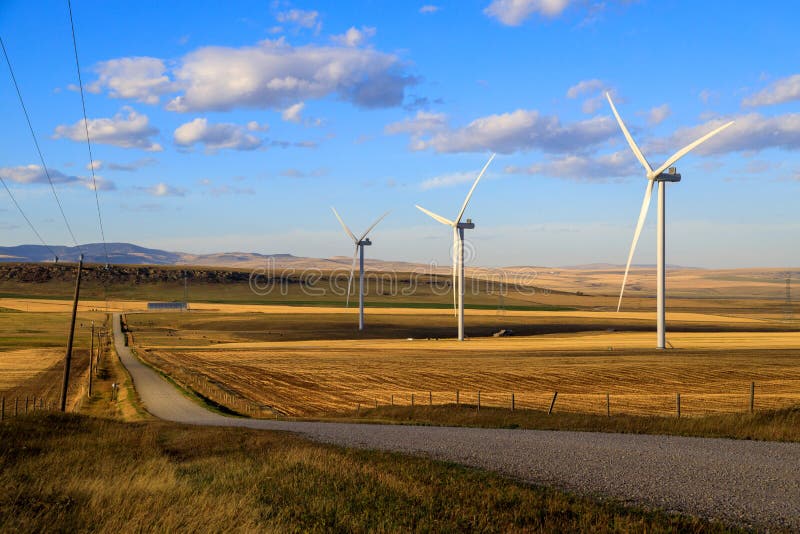 Wind Turbine Windmill Renewable Energy Alberta Canada Stock Photo ...
