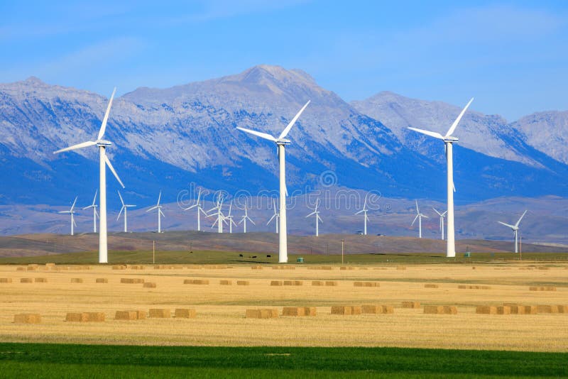 Wind Turbine Windmill Renewable Energy Alberta Canada Stock Image ...