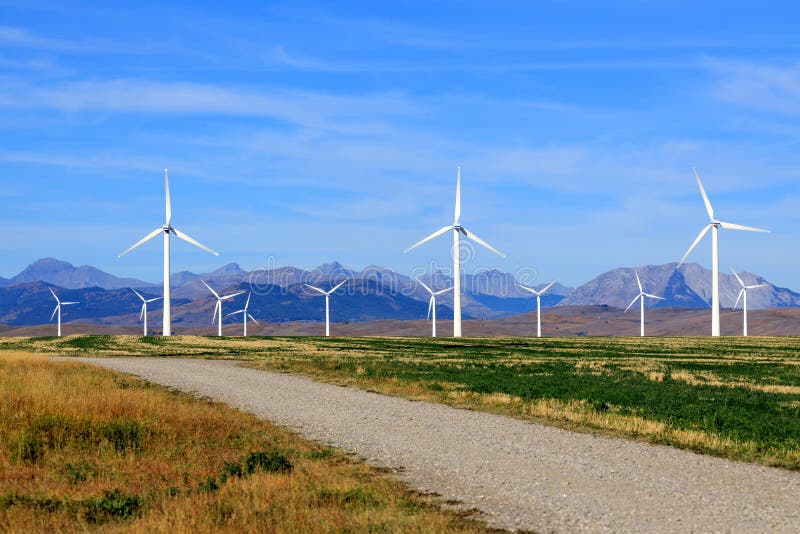 Wind Turbine Windmill Renewable Energy Alberta Canada Stock Image ...