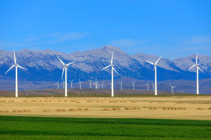 Wind Turbine Windmill Renewable Energy Alberta Canada Stock Image ...