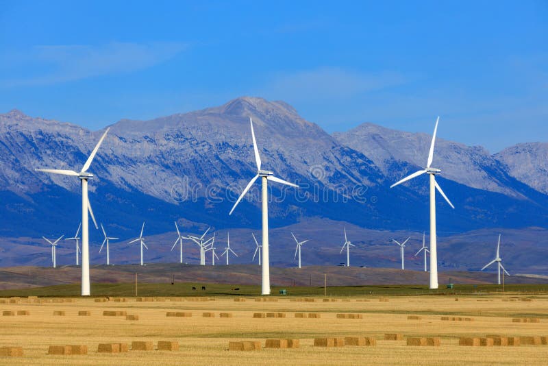 Wind Turbine Windmill Renewable Energy Alberta Canada Stock Photo ...