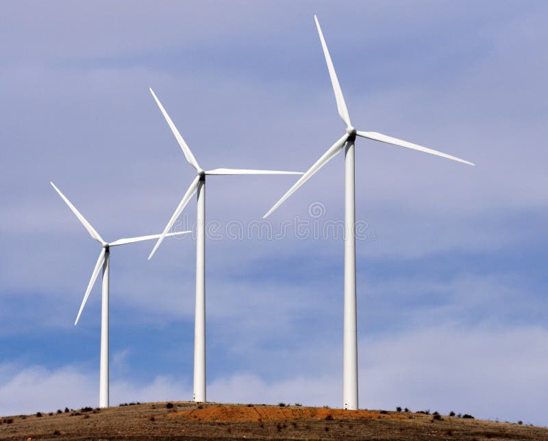 Wind turbines stock image. Image of energ, electricity - 372593