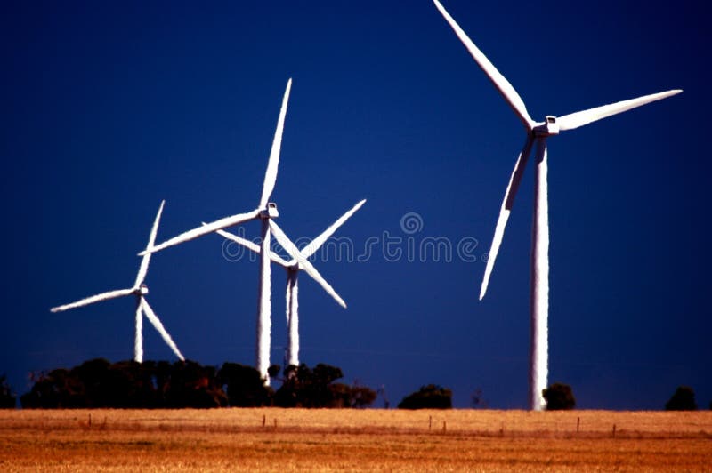 Wattle Point Wind Farm stock photo. Image of scenery, energy - 607560