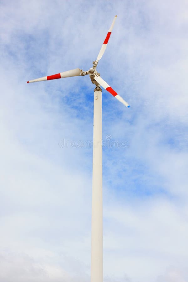 Wind turbines on blue sky stock image. Image of windmill - 25476023