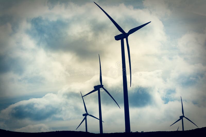 Wind Turbines, Clean and Sustainable Energy Stock Image - Image of ...