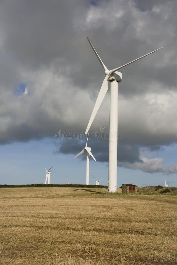 Wind Turbines, Cornwall, UK Stock Image - Image of electric, fuel: 10476763