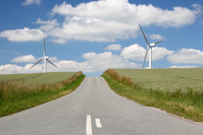 Wind turbines in Denmark stock image. Image of renewable - 9947887