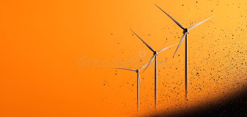 Wind Turbines in a Dynamic Sunset: a Visual Representation of Renewable ...